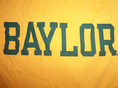 NCAA Baylor University Bears Yellow Graphic Print T Shirt - M | eBay