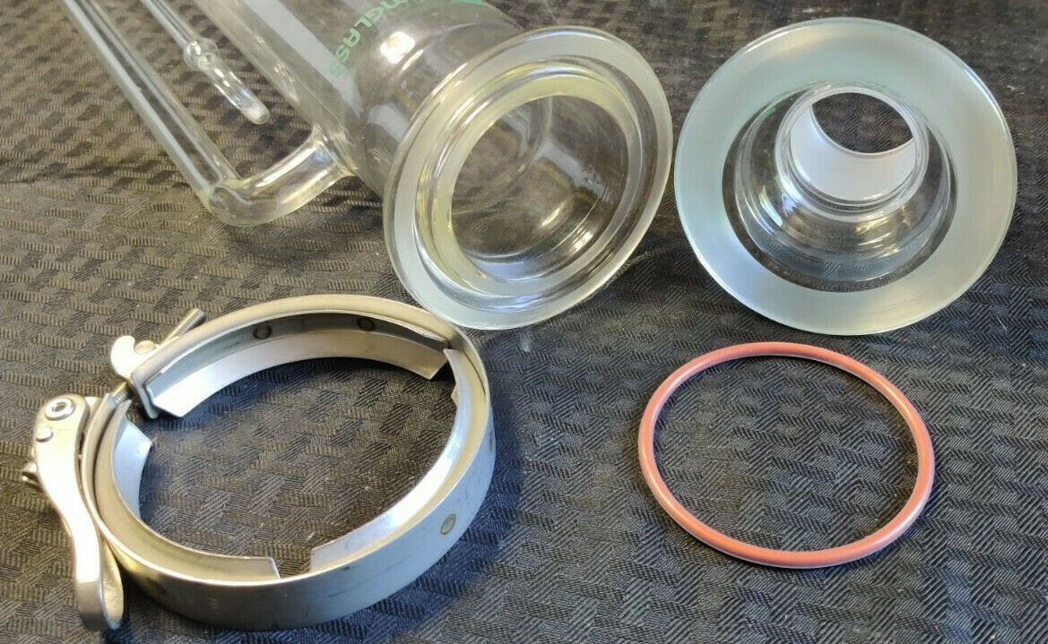 Chemglass 500mL Soxhlet Solvent Extractor, Complete w/ 60mm Schott ...