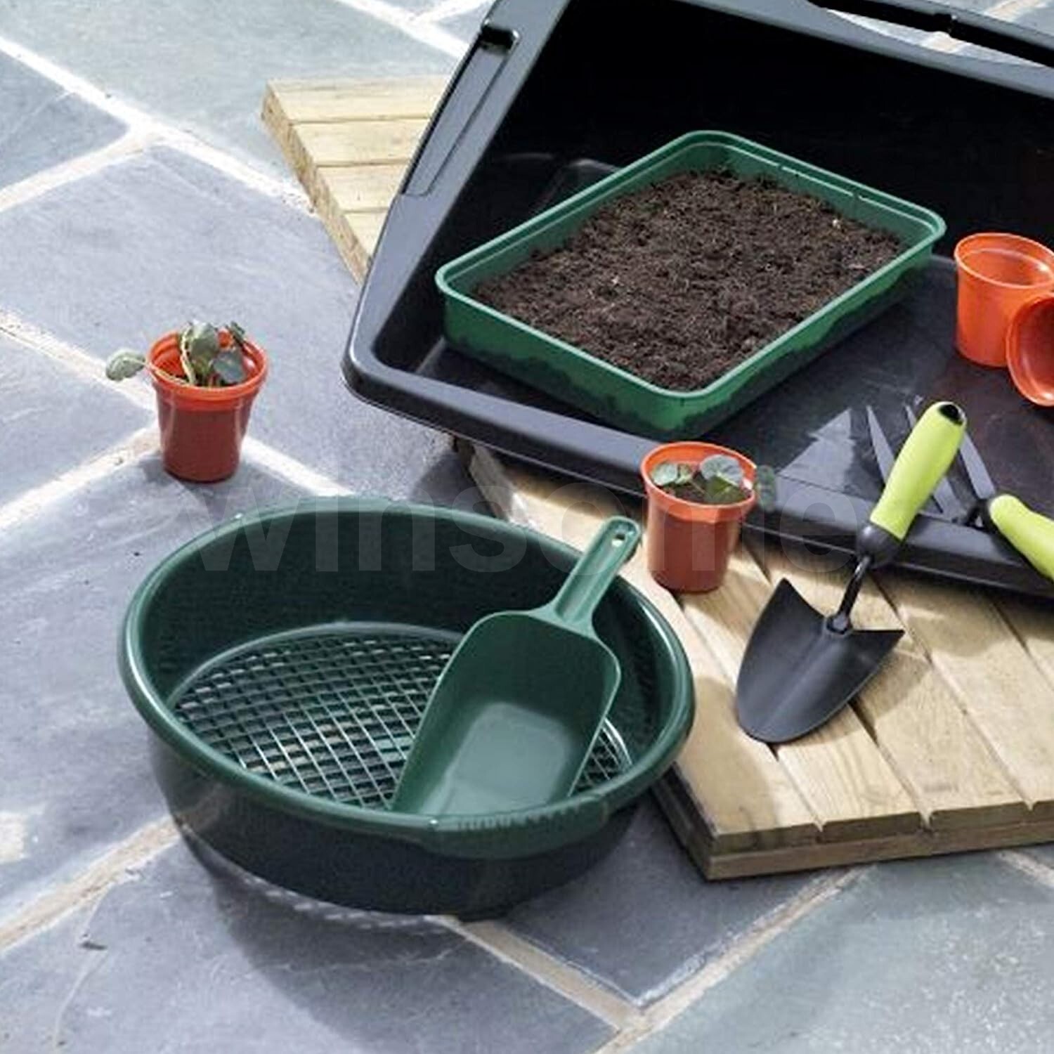 37cm Large Garden Sieve Riddle for Soil Sifter Garden Compost Gravel ...