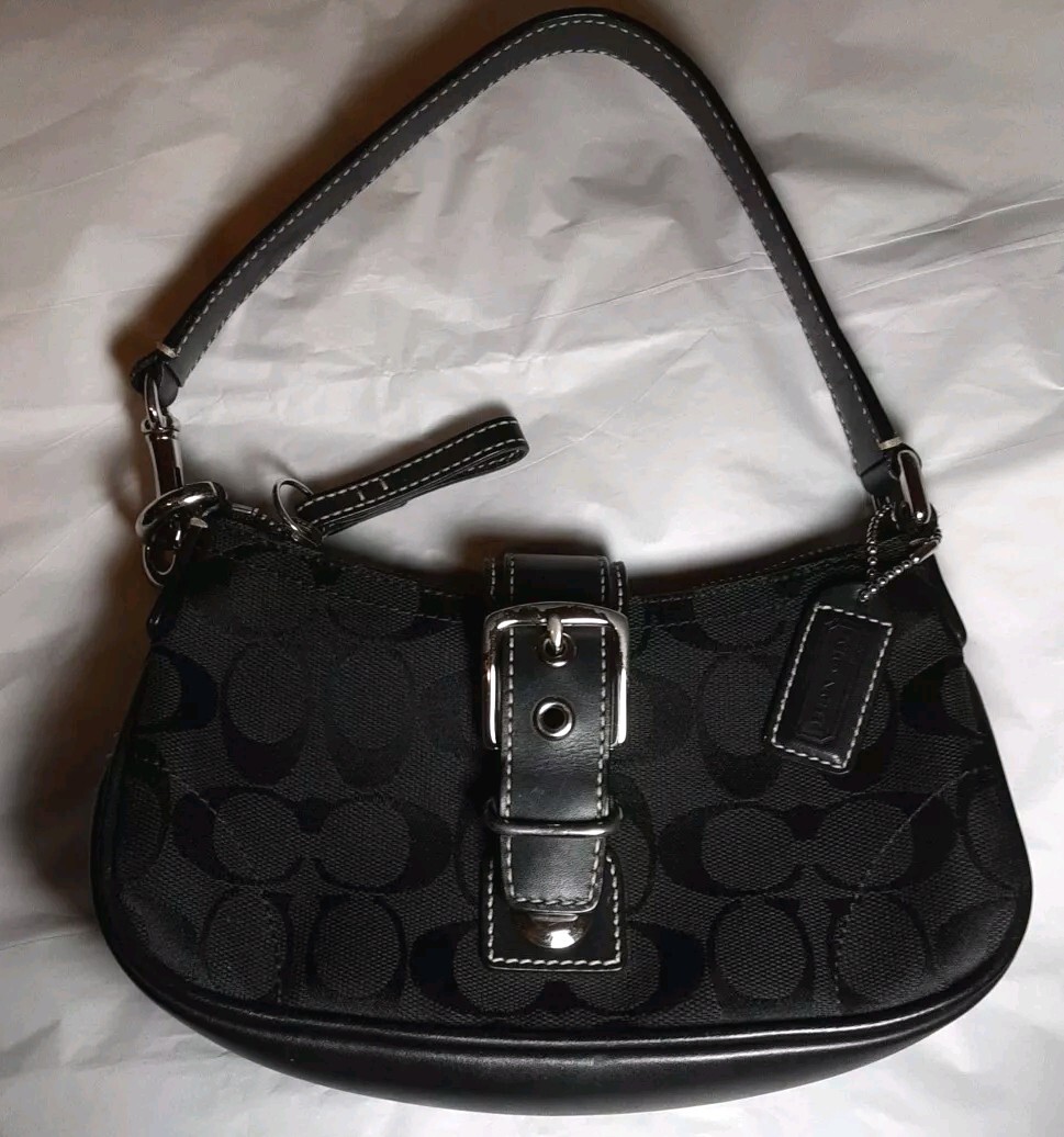 Rare Coach Hampton Signature Monogram C Mini Purse De… - Gem