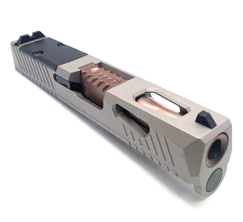 Hight Table Glock 26 G26 Gen 3 Nickel Slide RMR Cut Copper Crowned ...