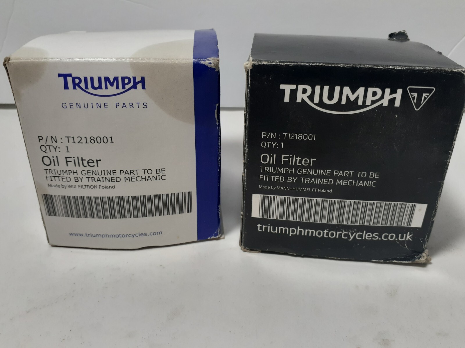 TRIUMPH T1218001 - cross reference oil filters | oilfilter ...