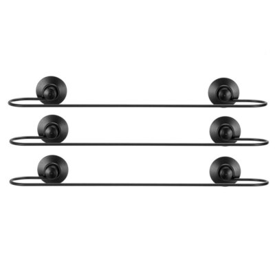 3x Box Sweden Wire Suction Towel Rail 44cm Bathroom Towel Wall Mounted ...