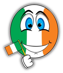 Ireland Flag Smiley Face Car Bumper Sticker Decal 4'' x 5'' | eBay