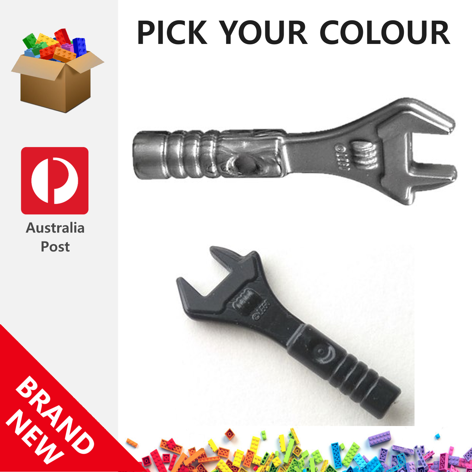 Genuine LEGO™ - Minifigure Tool Adjustable Wrench - 11402 New Parts ...