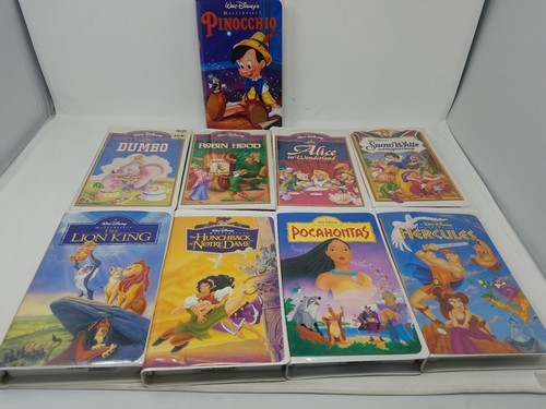 Lot of 9 Walt Disney VHS Masterpiece Collection lion king hercules ...
