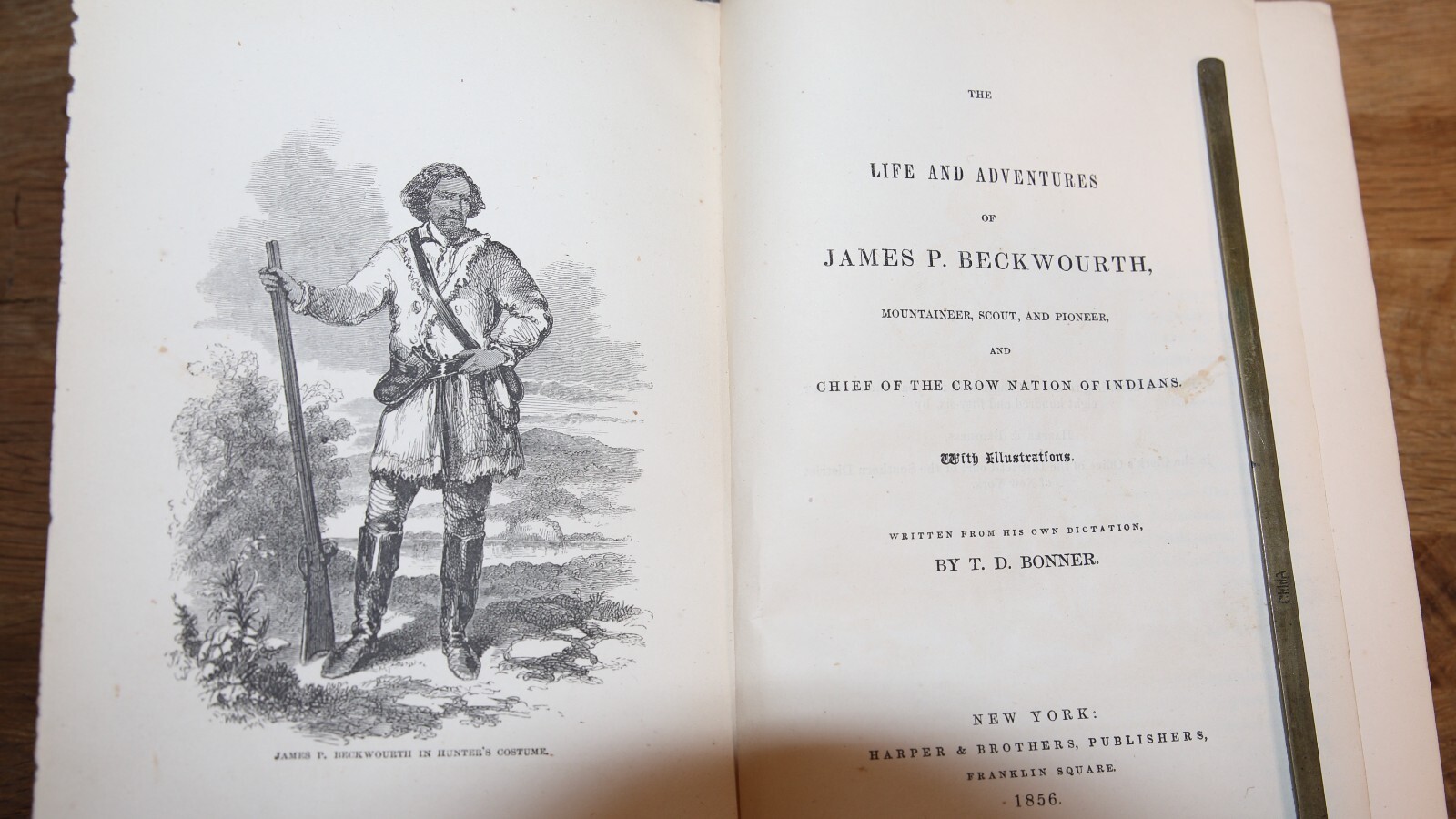 LIFE AND ADVENTURES OF JAMES P. BECKWOURTH 1st Edition 1856 - A Very ...