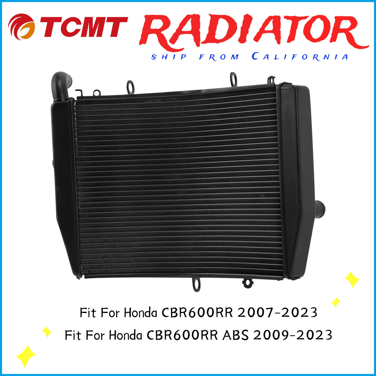 Aluminum Radiator Cooler Cooling Fit For Honda CBR600RR 07-23 CBR600RR ...