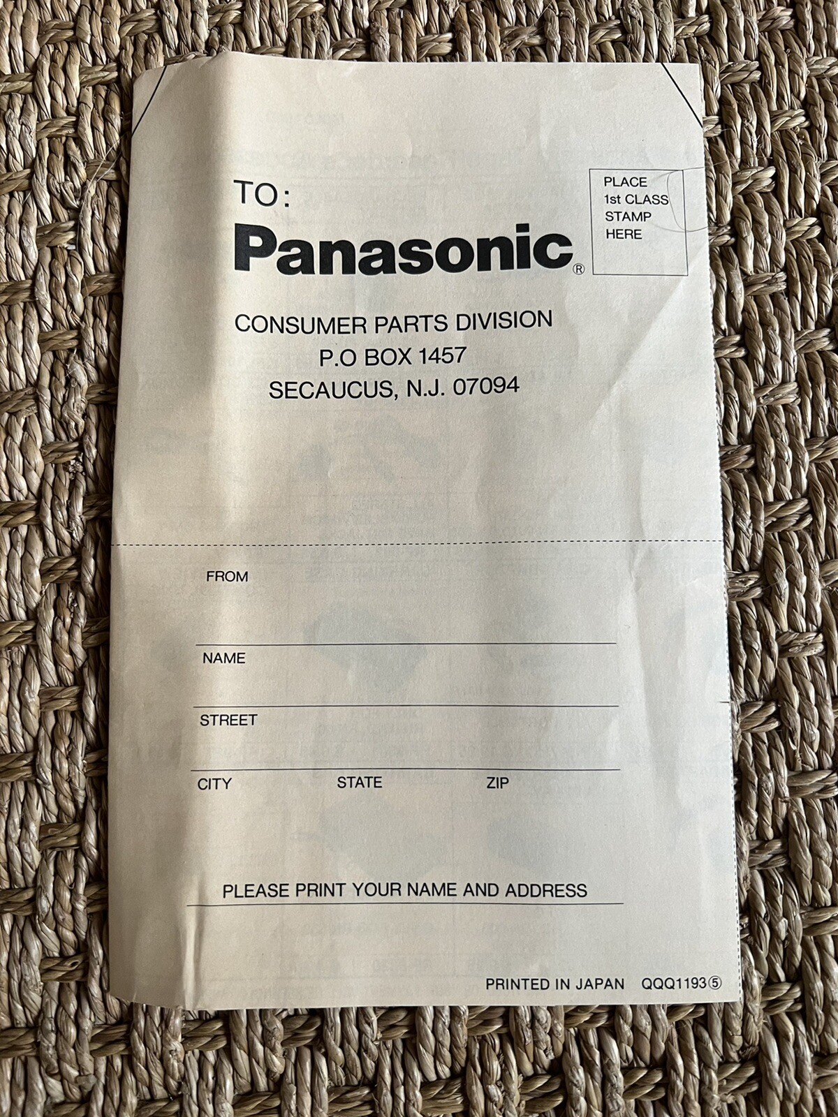 Panasonic RQ-353 Mini Cassette Player Recorder W/ Box, Cord, & Manuals ...