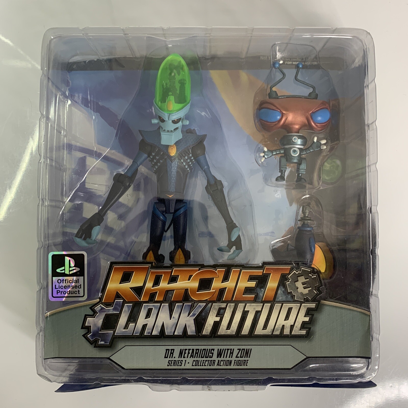 PS3 Insomniac Ratchet & Clank Future Action Figure Dr Nefarious with ...