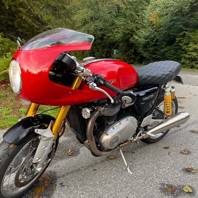 TRIUMPH Thruxton (R) SEAT(Real Leather) for THRUXTON 1200 RS (2017 to ...