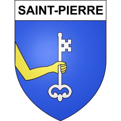 Saint-Pierre 67 ville sticker blason écusson autocollant adhésif | eBay
