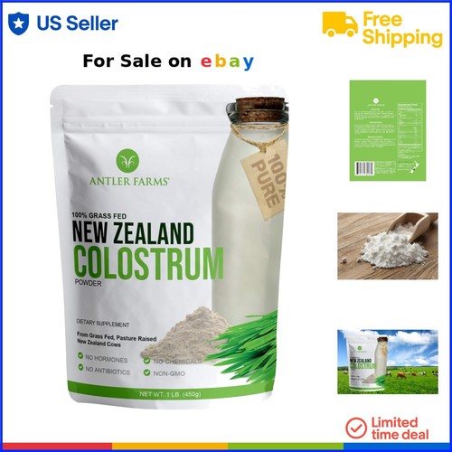 New Zealand Colostrum Powder 1lb Grass Fed Immune Support Unsweetened ...