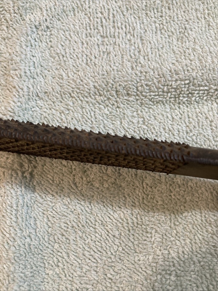 VINTAGE JOHNSON RASP FILE W/ ROUND WOOD HANDLE - 20” Long Made In USA ...