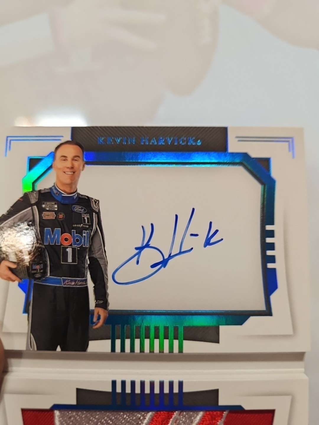 Kevin Harvick 2021 National Treasures NASCAR #KH Jumbo Firesuit Patch ...