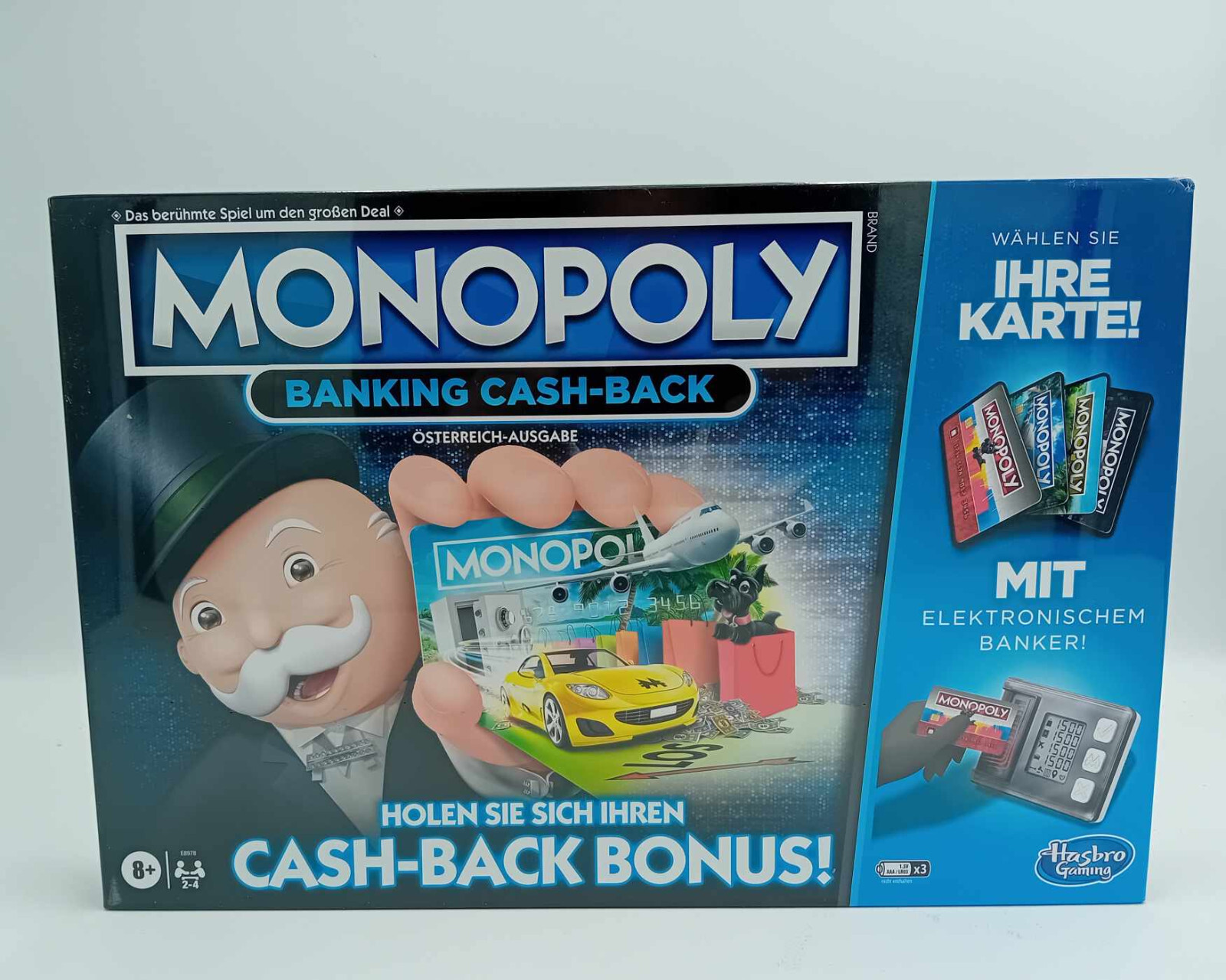 Hasbro Monopoly Banking Cash Back Kartenleser Österreich Version NEU in ...