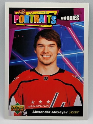 2020-21 Upper Deck UD Portraits Rookies #P-75 Alexander Alexeyev ...