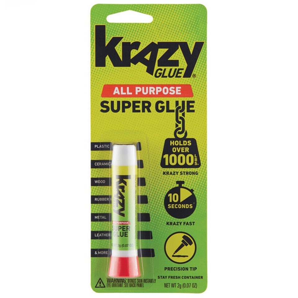 2-20 Pcs of Krazy Glue All Purpose, Crazy Glue, Super Glue, .07oz (2g ...