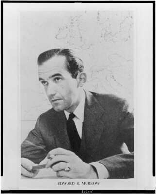 Edward R Murrow,Egbert,American broadcast journalists,radio news ...