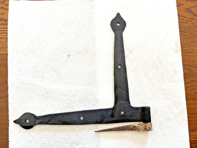 18th C. Hand Forged Iron Window Strap Hinge with Iron Pintle, Hardware ...