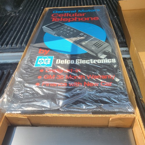 Genuine 1991 GM Dealer Advertising - Cellular Phone by Delco/Cardboard ...