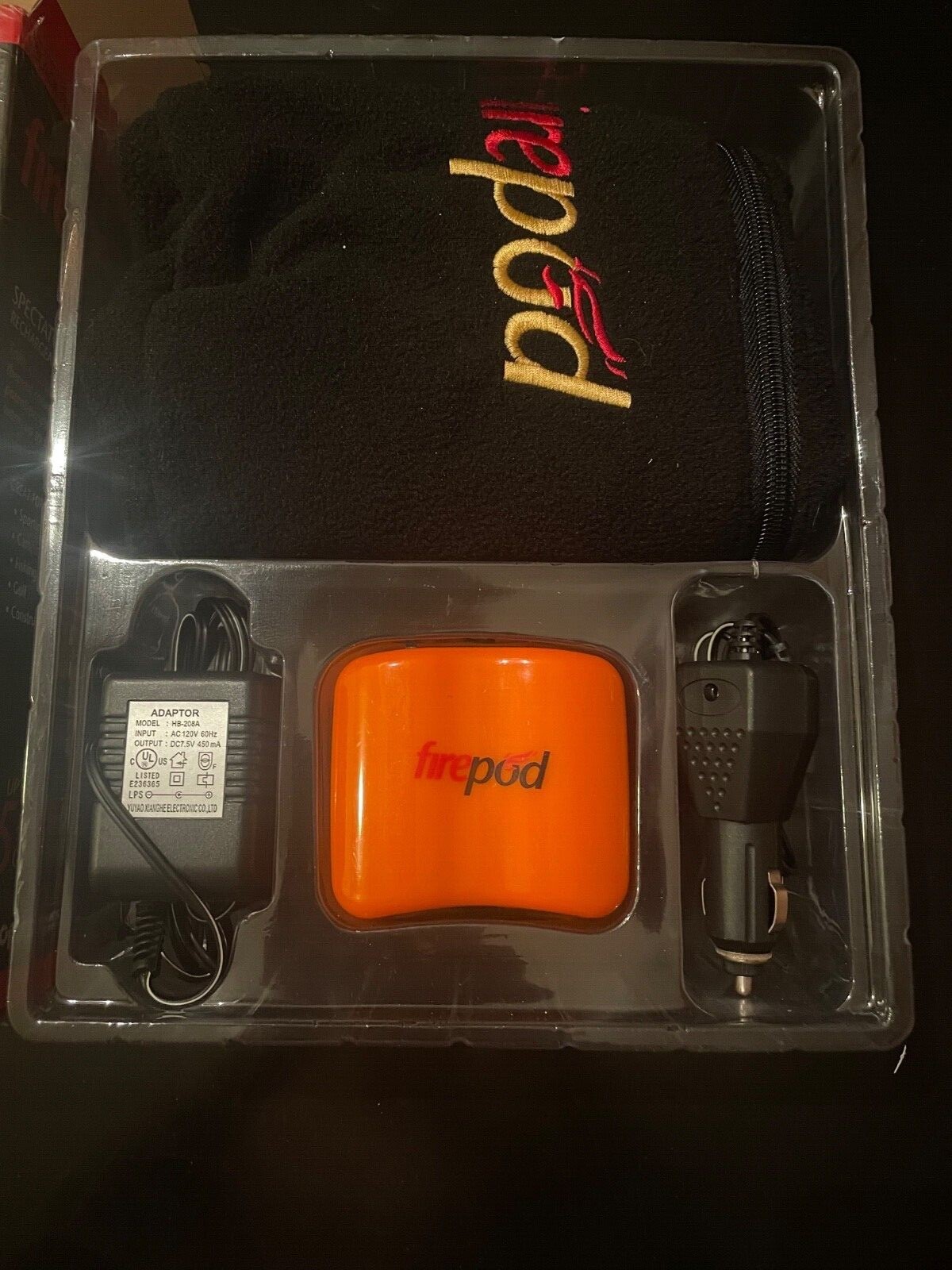 Optronics Firepod Sportsman Black Fleece Rechargeable Hand Warmer 12hrs ...