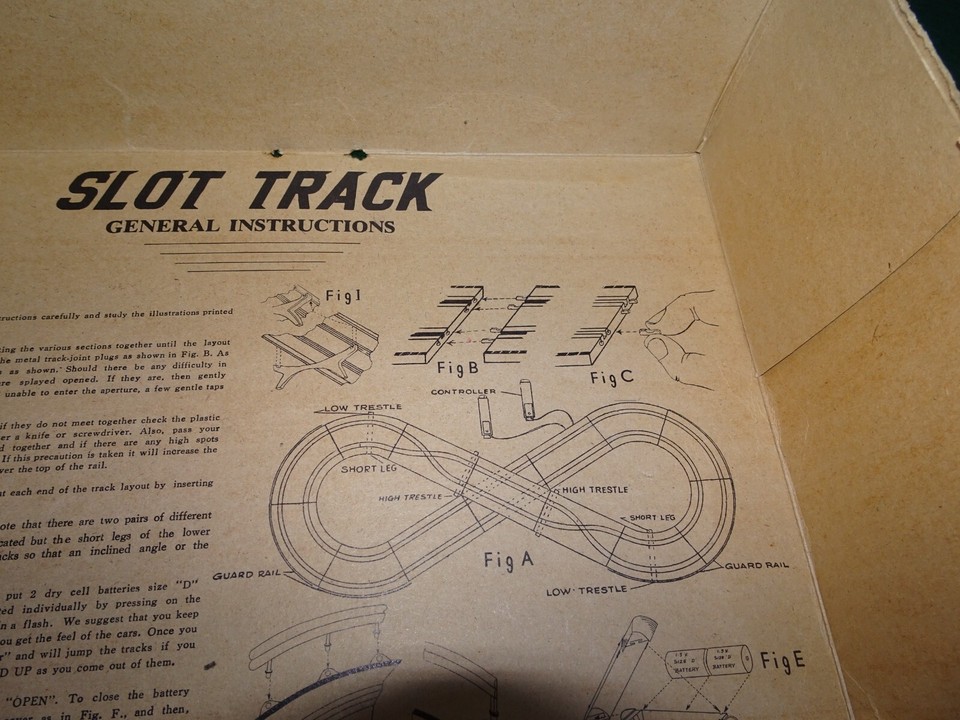 RPM Slot Track Road Race Set ~ Slot Cars ~ 5 Cars Extra Parts sold as ...