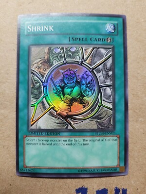 Shrink STON-ENSE2 Limited Edition Super Rare LP Yugioh 1996 Holo Foil ...