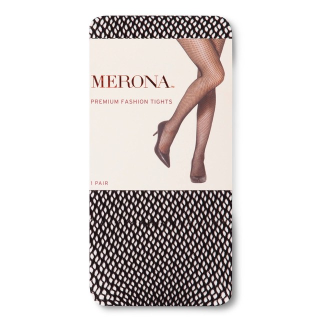 Women's Tights Semi Opaque Mid Rise Black Tie M/L - Merona Black ...