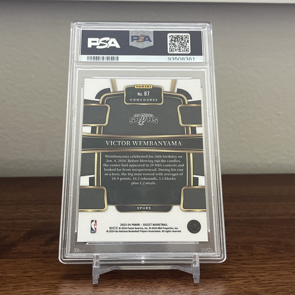 Victor Wembanyama Select Blue Concourse RC PSA 10 WEMBY | eBay