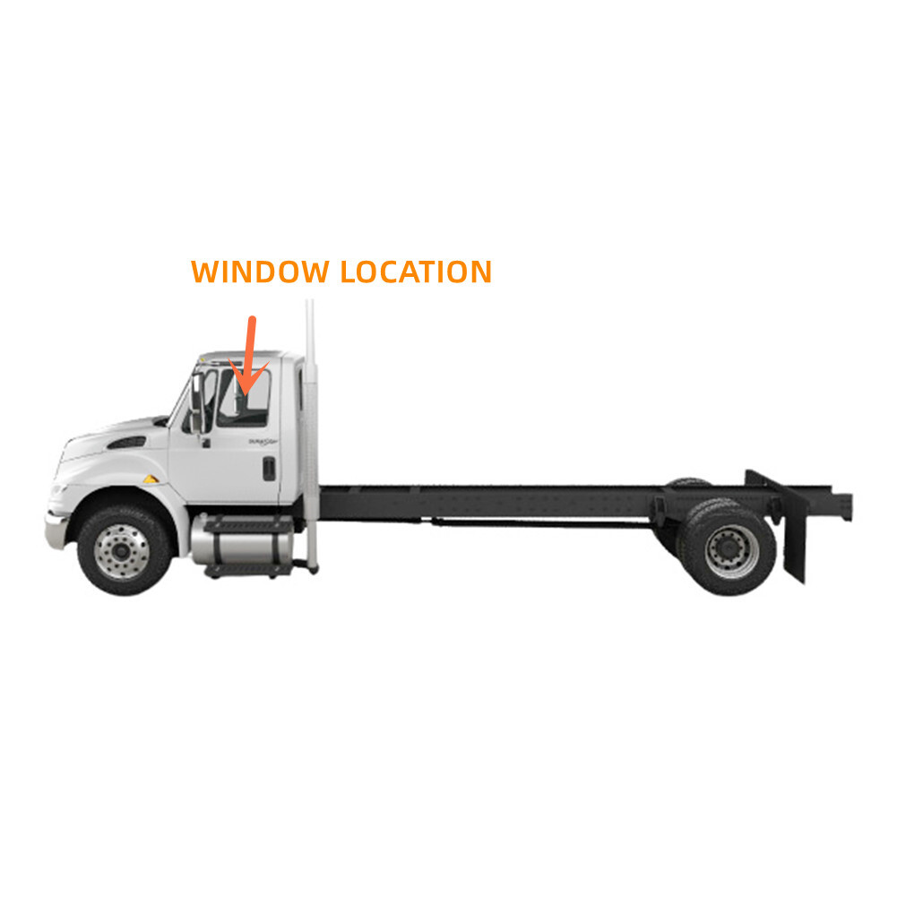 Driver/Left Side Front Door Window Glass For International/ Navistar | eBay