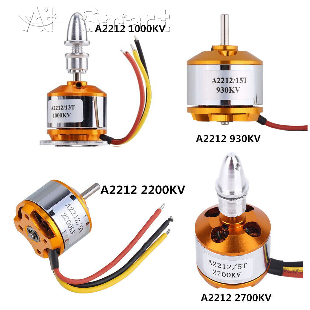A2212 930/1000/1400/2200/2700KV Outrunner Motor Brushless Aircraft ...