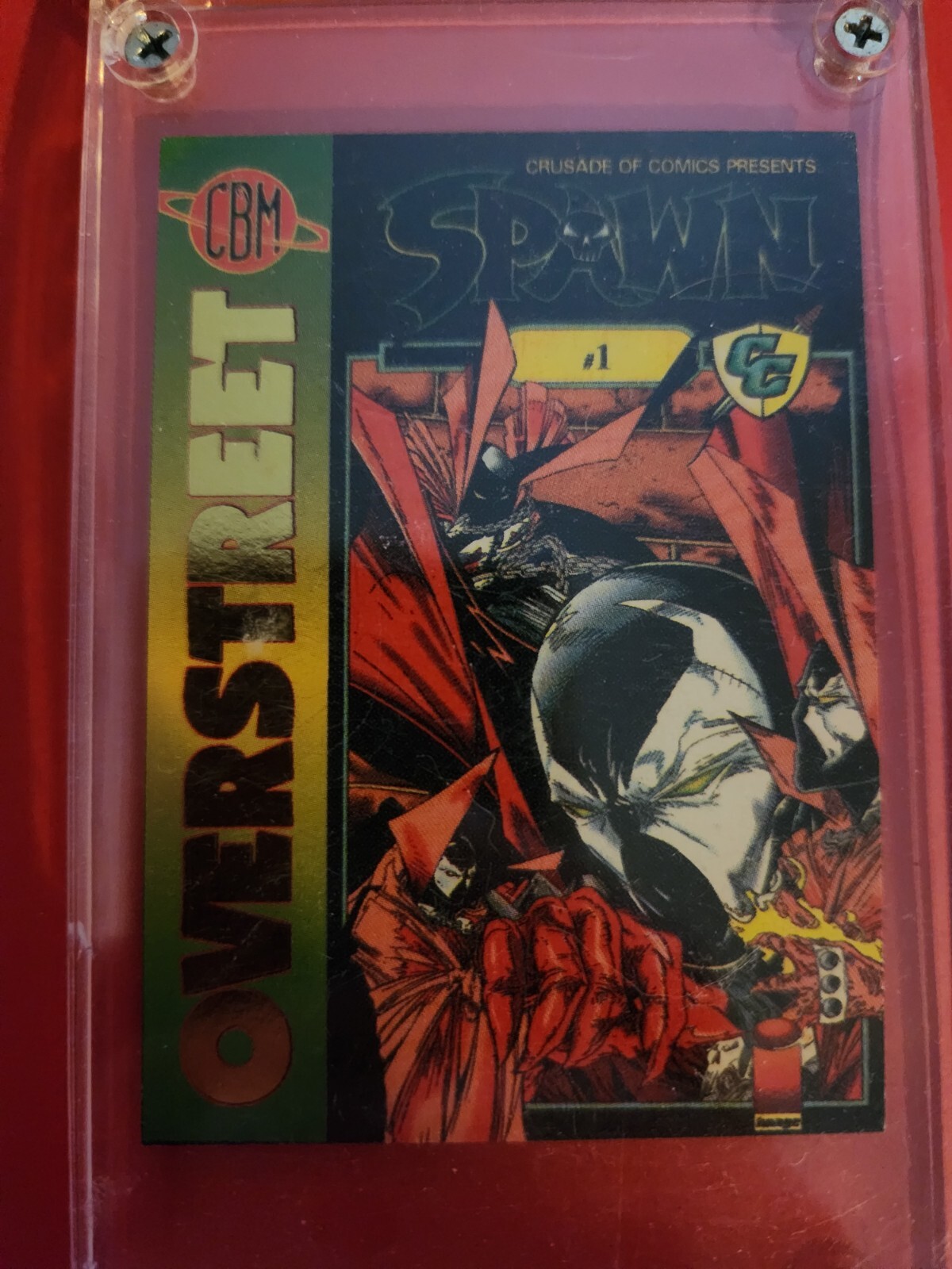 Spawn 1993 Overstreet Fan Magazine CBM Give Away Gimmick Promo Card 1 ...