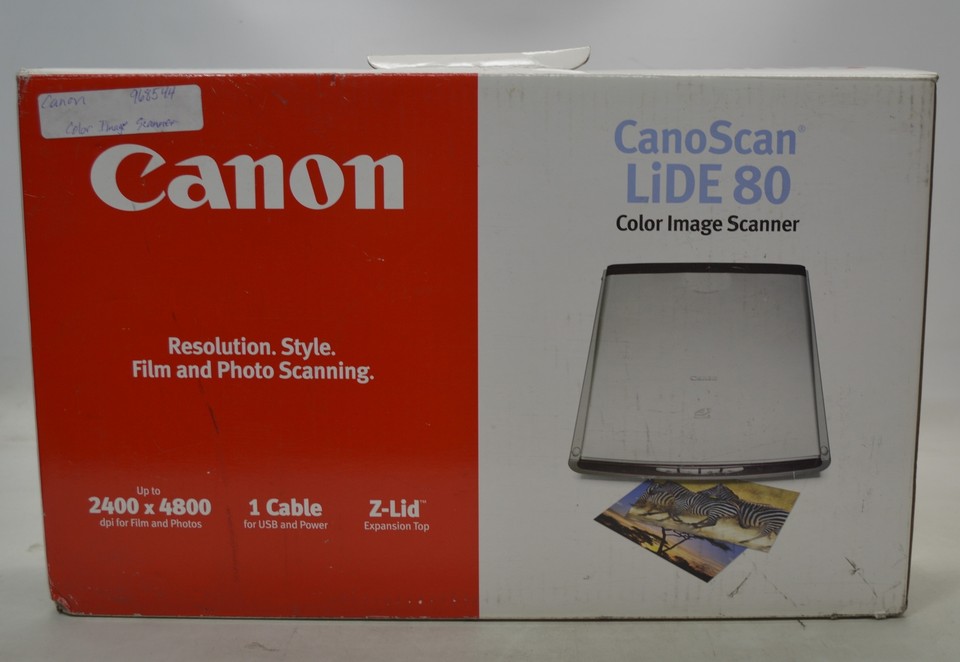 Canon CanoScan LiDE 80 35mm film CIS Color Image Scanner *New Unused ...