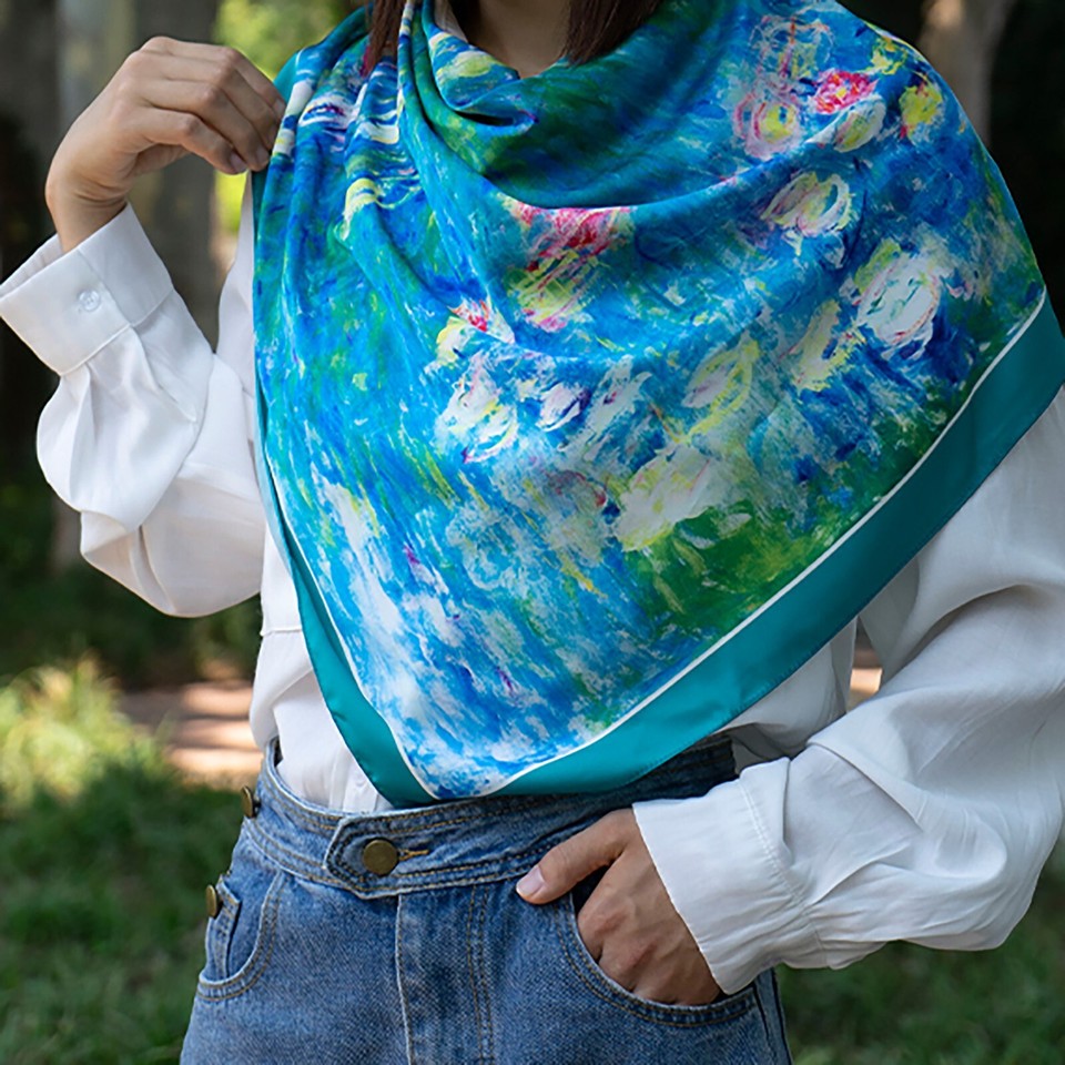 Custom Silk Scarves Wholesale Personalized Silk Scarf Handmade Gift For ...