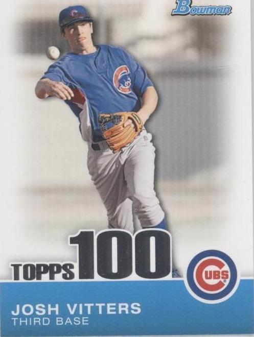 2010 Bowman - Topps 100 Prospects Josh Vitters #TP13 (RC) for sale ...
