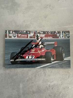 Niki Lauda Hand Signed Ferrari Formula 1 World Champion Picture 1970’s ...