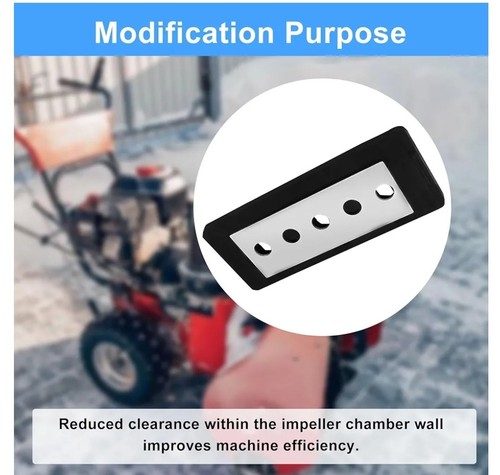 Snow Blower Impeller Modification Kit - 1/4"-Blade Universal, for ...