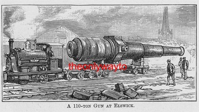 110 Ton Gun At Elswick Ordnance Company (EOC), c1895, Modern ...