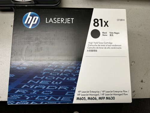HP LaserJet 81x Toner Cartridge / Black- (CF281X) 606462410847| eBay