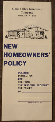 Ohio Valley Insurance Company Cleveland, OH Homeowners Policy Ad ...
