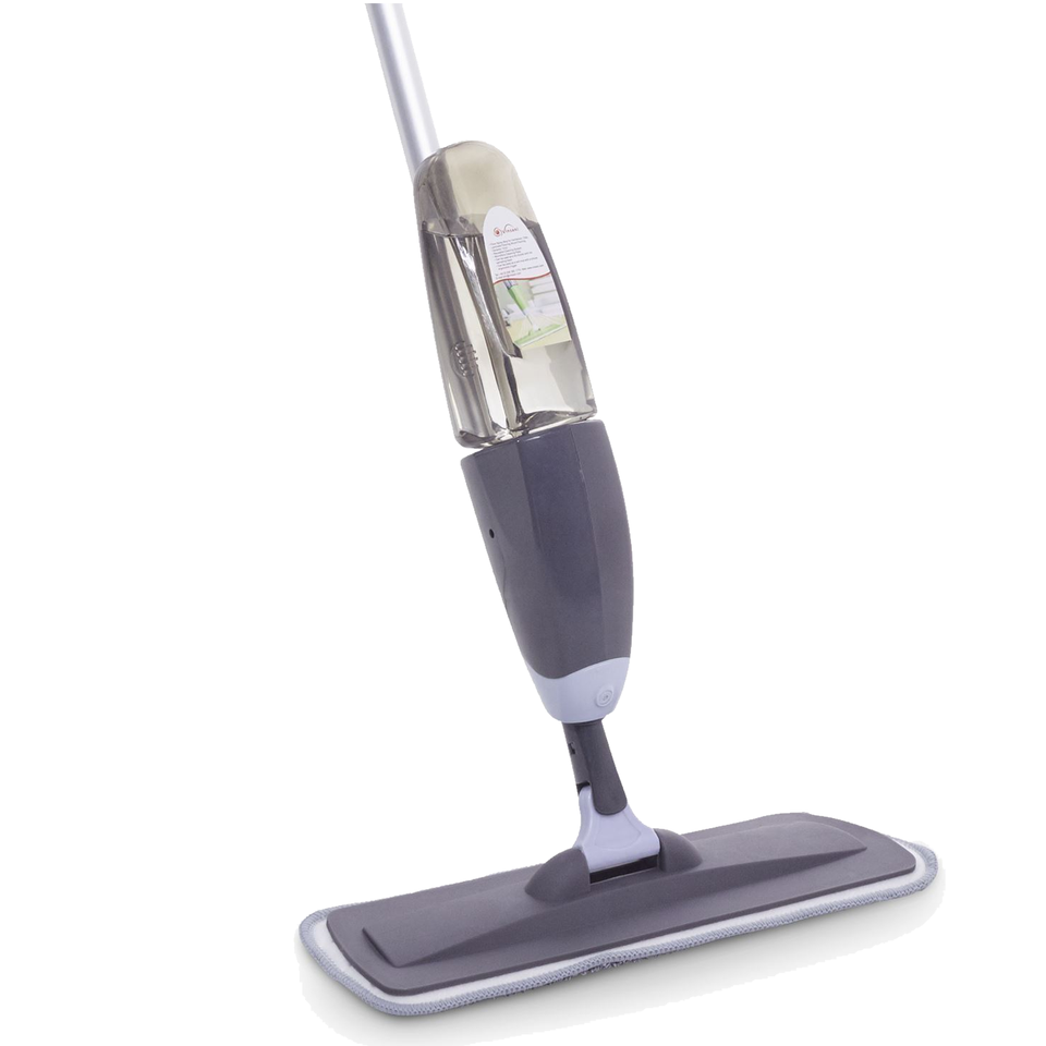 GREY SPRAY MOP MICROFIBRE WATER SPRAYING FLOOR CLEANER FOR KITCHEN ...