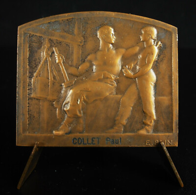 Medal OPPSTP Marseille Paul Collet c1970 E Blin Art Deco Learning | eBay