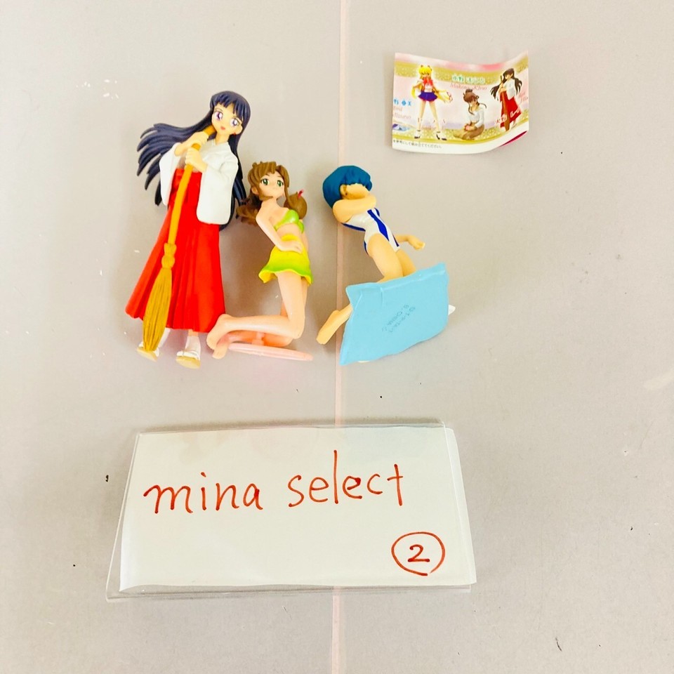 Sailor Moon Mini Figure Set 3 Rei Hino Makoto Kino Ami Mizuno Shrine ...