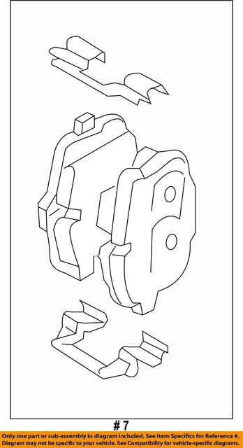 Genuine OEM Rear Disc Brake Pad Set for BMW 34216870552 for sale online ...