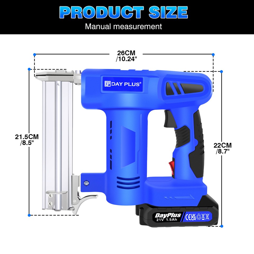 Electric Staple Nail Gun Tacker Upholstery Carpet Fabric Thin Wood Nail ...