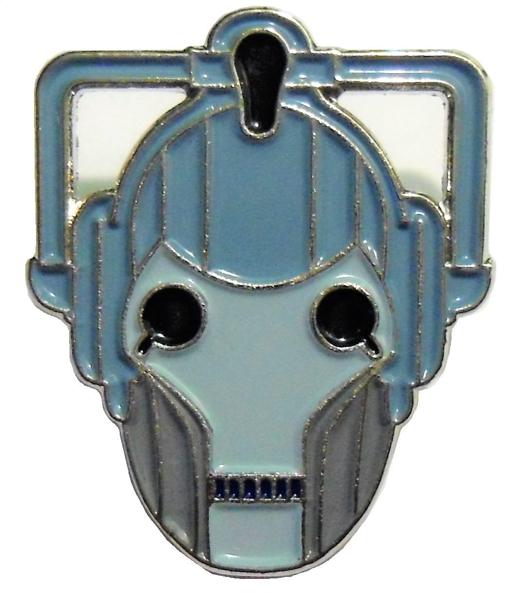 Doctor Who K9 Robot Dog Cyberman & Tardis Set of Enamel Badges Dr Sci ...
