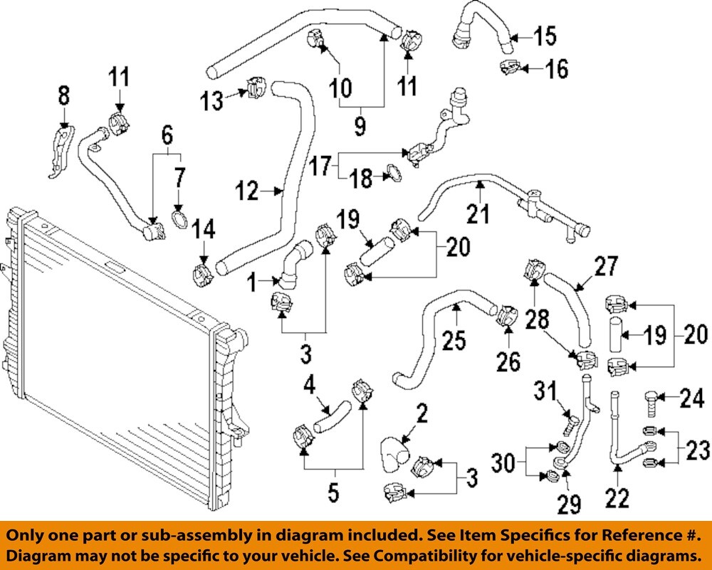 AUDI OEM 13-15 Q7 3.0L-V6 Cooling-Connector Pipe 059121086AH | eBay
