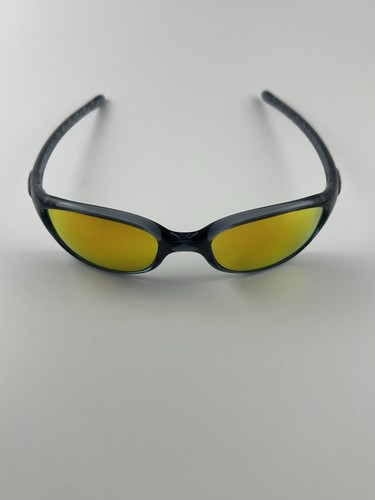 Oakley Fives 2.0 Crystal Black Frame Fire Iridium Lens Silver Icons ...