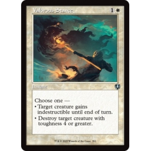 VALOROUS STANCE (RETRO FRAME) X4 Innistrad Remastered Magic MTG MINT ...